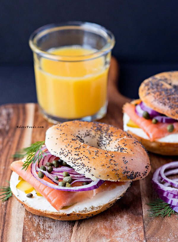 Healthy Smoked Salmon Bagel Breakfast – Adore Foods