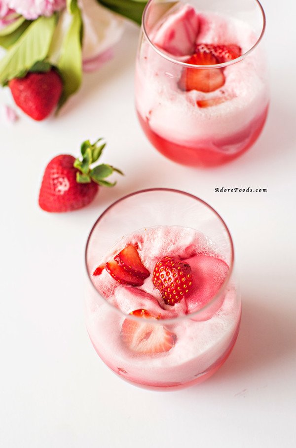 Easy Strawberry Sorbet Float Recipe – Adore Foods