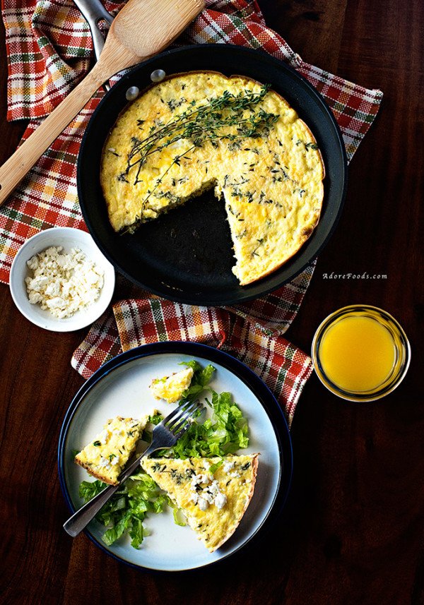 Baked Zucchini and Corn Frittata – Adore Foods