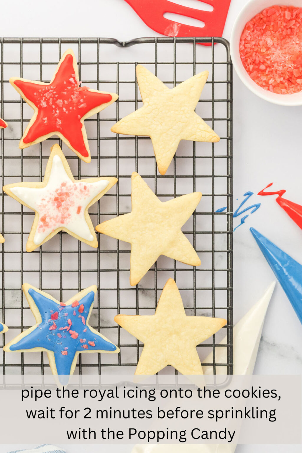 4th of July Sugar Firecracker Cookies with Popping Candy – Adore Foods