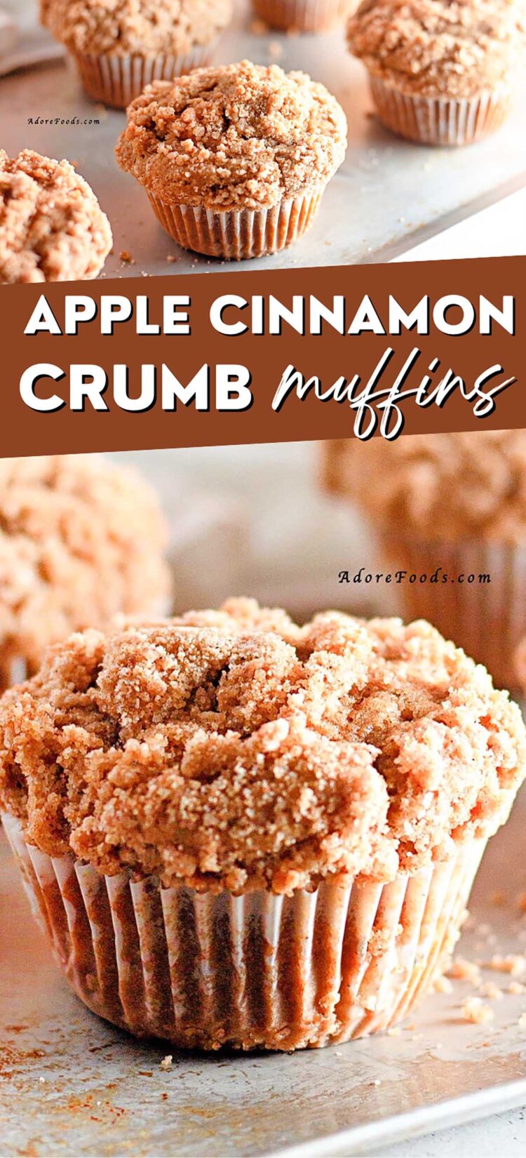 Moist Apple Cinnamon Crumb Muffins – Adore Foods