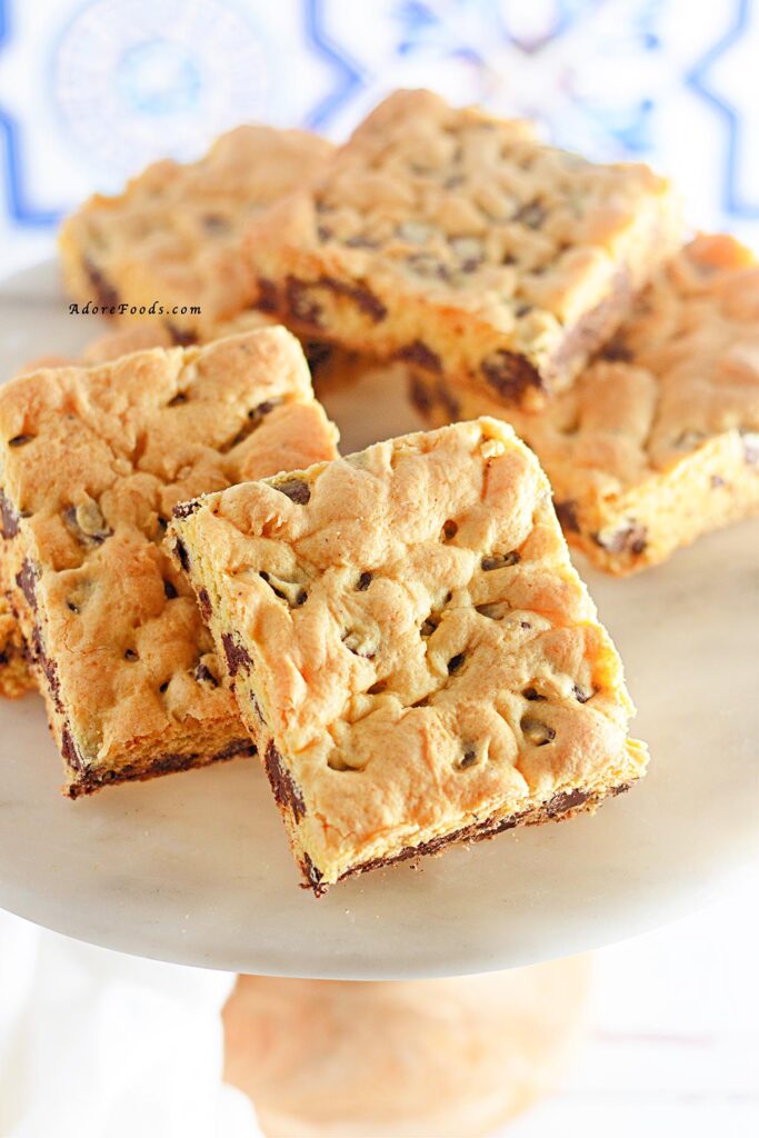 Chocolate Chip Cake Mix Cookie Bars – Adore Foods