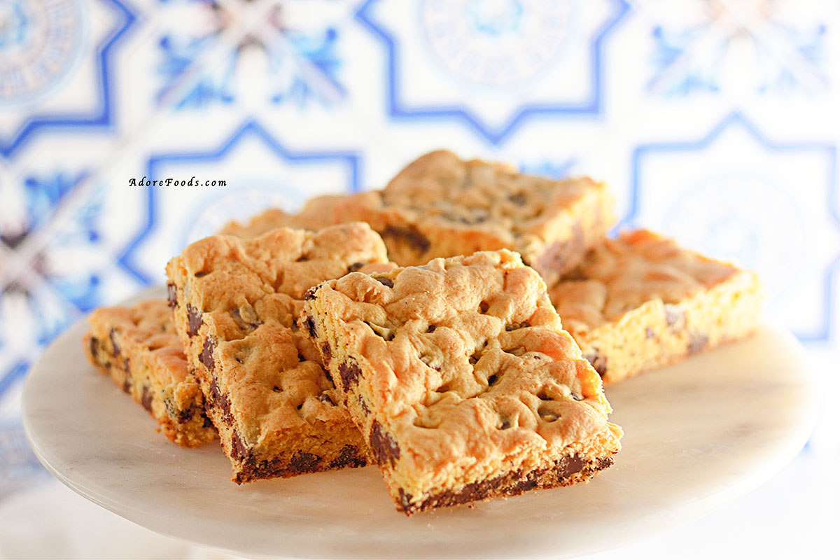 Chocolate Chip Cake Mix Cookie Bars – Adore Foods