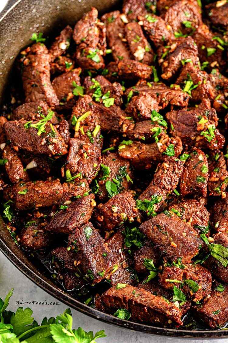 Garlic Butter Steak Bites – Adore Foods