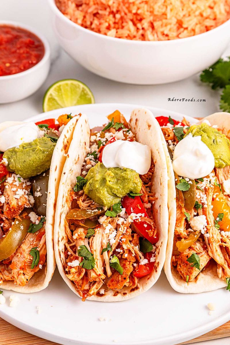 Crock Pot Chicken Fajitas – Adore Foods
